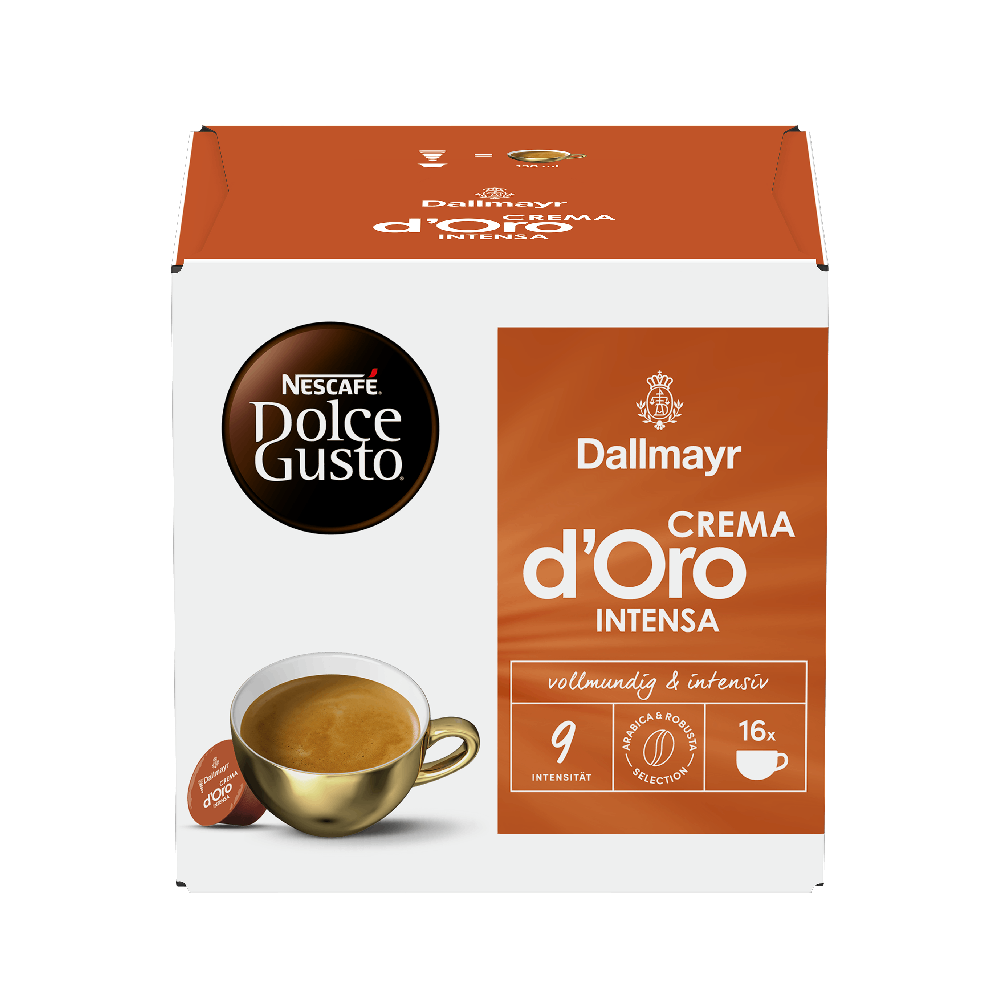 Dallmayr Crema D'oro Intensa – 16 kapslí - NESCAFÉ® Dolce Gusto®