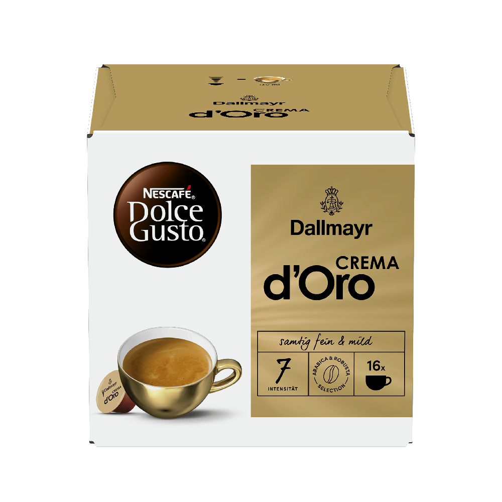 Dallmayr Crema D'oro – 16 kapslí - NESCAFÉ® Dolce Gusto®